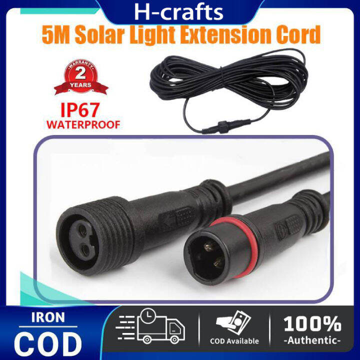 【Buy More & Save】5M Solar Light Extension Cord Solar Light Suitable for ...