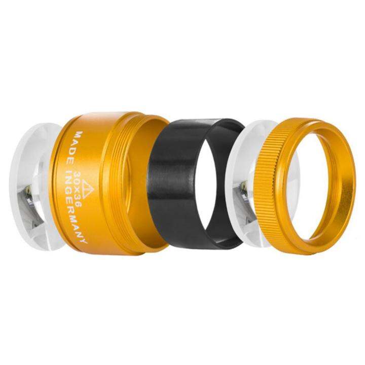 Handheld 30X Magnifying Glass Optical Lens Jewelry Appraisal Monocle ...
