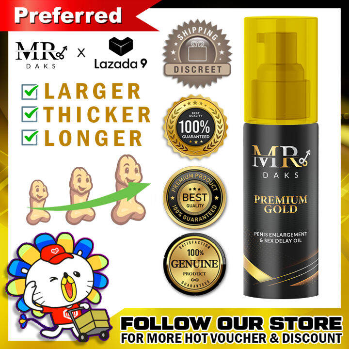 【MR. DAKS PREMIUM GOLD 60ml 1x】with manual Enlarge Oil For Penis Bigger,Thicker,More Lasting ...
