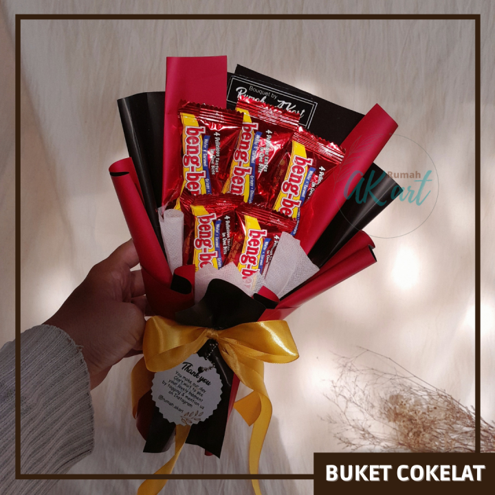 Buket Snack Cokelat Beng Beng Share it ukuran mini isi 5 FREE Kartu ...