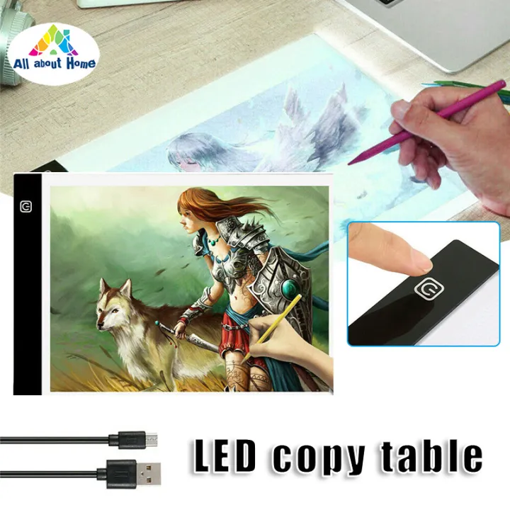 ABH LED Tracing Copy Board Dimmable Brightness USB Light Box A4/A3 Size ...