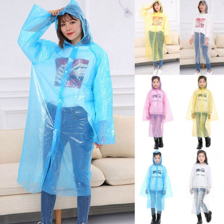 Eva Lightweight Raincoat Waterproof With Button For Men and Women ...