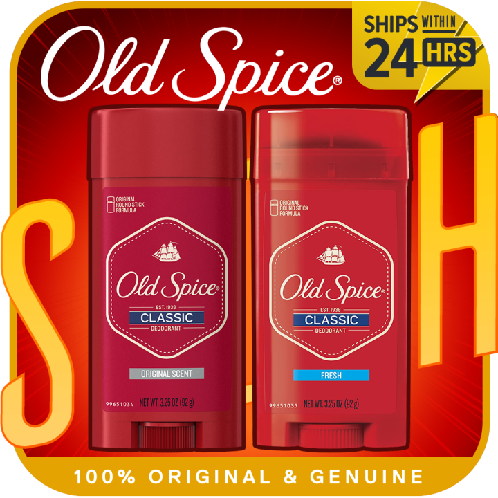 Old Spice CLASSIC Deodorant Original / Fresh | 92g (3.25oz) | Lazada
