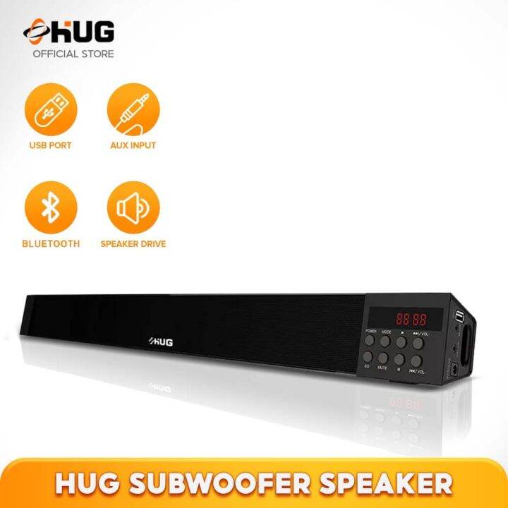 HUG Bluetooth Soundbar with Built-In Subwoofer - HUG-666 | Lazada PH