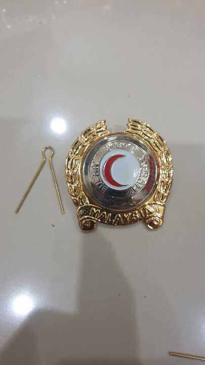 Lencana Badge Logo PBSM Bulan sabit merah Metal | Lazada