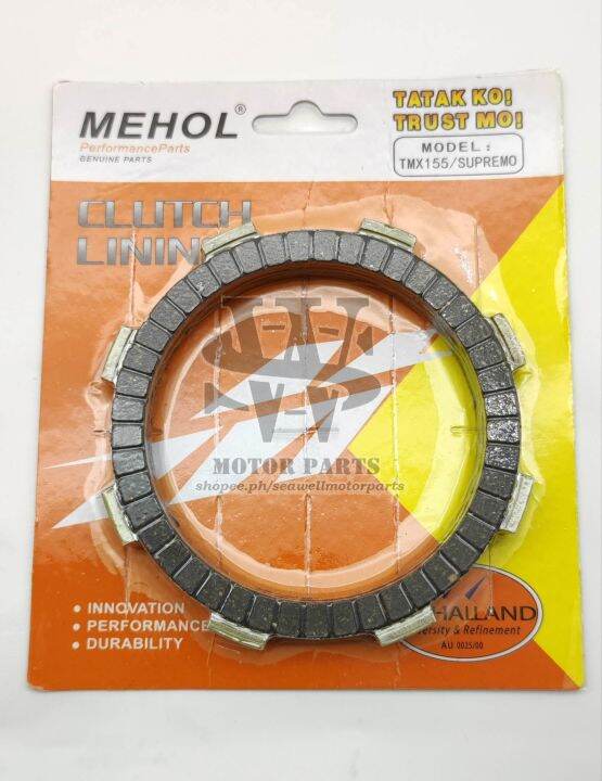 MEHOL CLUTCH LINING TMX155/SUPREMO | Lazada PH