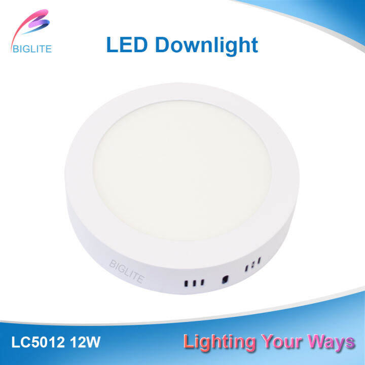 BIGLITE LC5012 12W DL RD LED SURFACE DOWNLIGHT | Lazada PH