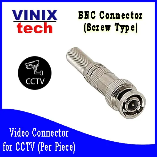 BNC Connector Screw Type CCTV Video Connector for Analog HDCVI and TVI ...