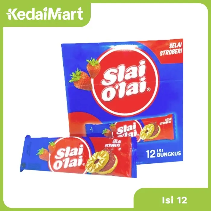Roma Slai Olai Strawberry 12 x 24 Gram | Lazada Indonesia
