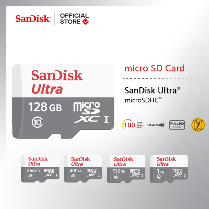 SanDisk Ultra Micro SDXC 128GB 256GB 400GB 512GB 1TB Class 10 UHS-I Memory Card SDSQUNR - NEW ...