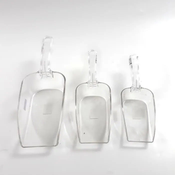 Serokan Sendok Es Transparan 350 ml Ice Cube Scoop Fujinex Mika Plastik ...