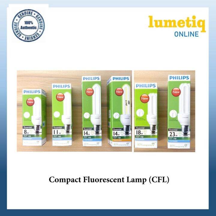 Philips Essential Compact Fluorescent Lamp 8W/11W/14W/18W/23W | Lazada PH