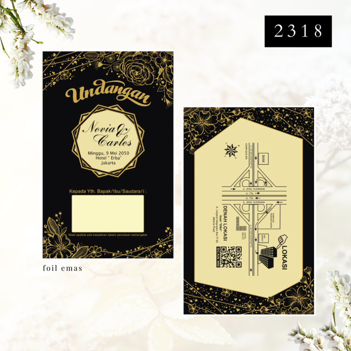 Blangko Undangan Kosong Pernikahan Erba BLANKO UNDANGAN MURAH Simple ...