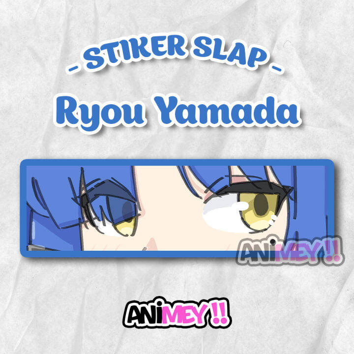 Stiker Slap Ryou Yamada Bochi The Rock/ Sticker Anime Waterproof ...