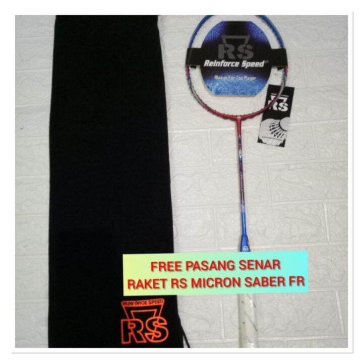 Raket Badminton RS MICRON SABER FR TAS GRIP ORIGINAL SET | Lazada Indonesia
