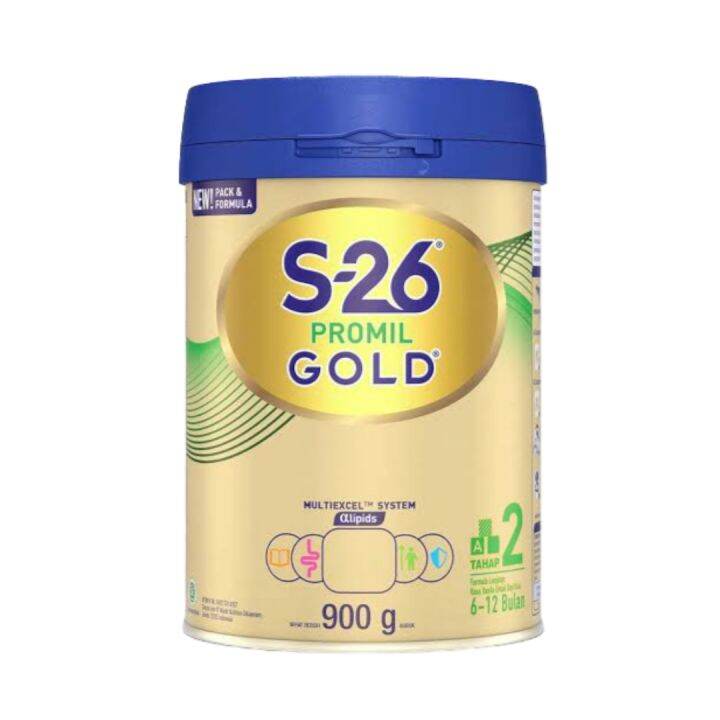 S-26 PROMIL GOLD Tahap 2 Susu Pertumbuhan Anak Usia 6-12 Bulan [900gr ...
