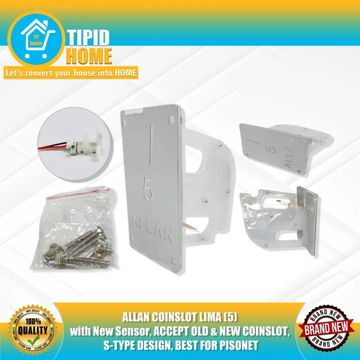 ALLAN COINSLOT LIMA (5) with New Sensor, ACCEPT OLD & NEW COINSLOT, S ...