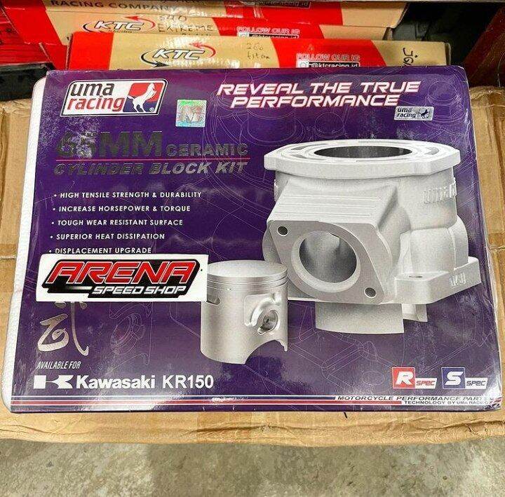 Cylinder Block Kit UMA Ninja KR150 65mm Ceramic | Lazada Indonesia