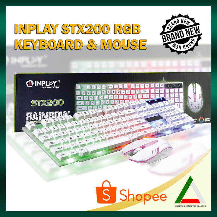 Inplay STX200 RGB External Keyboard Mouse Combo | Lazada PH