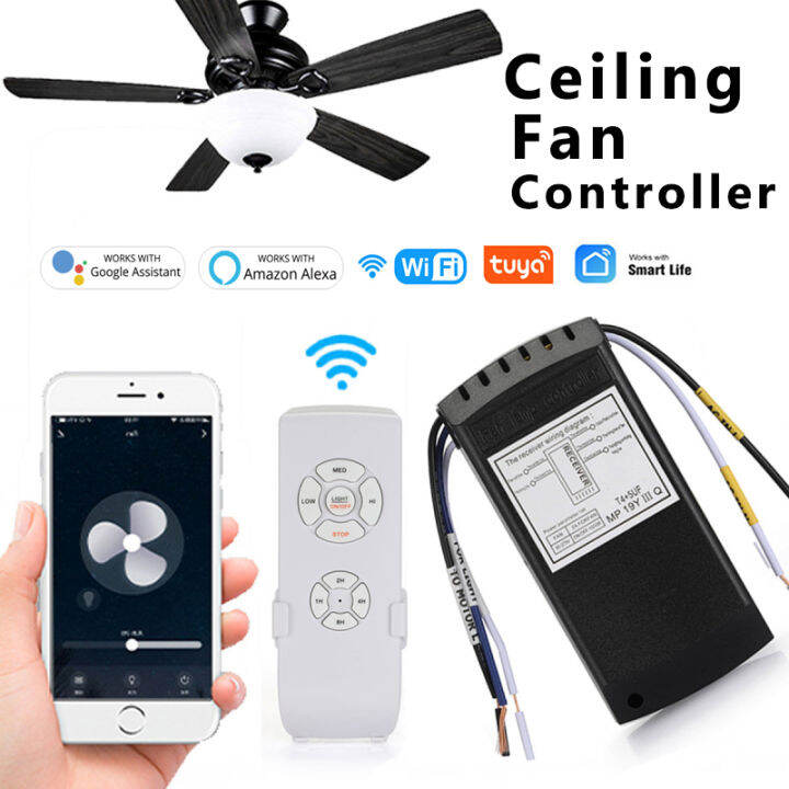 Tuya Smart Life Ceiling Fan Controller WIFI Fan Light Kit With RF ... Tuya Smart Life Ceiling Fan Controller WIFI Fan Light Kit With RF ...
