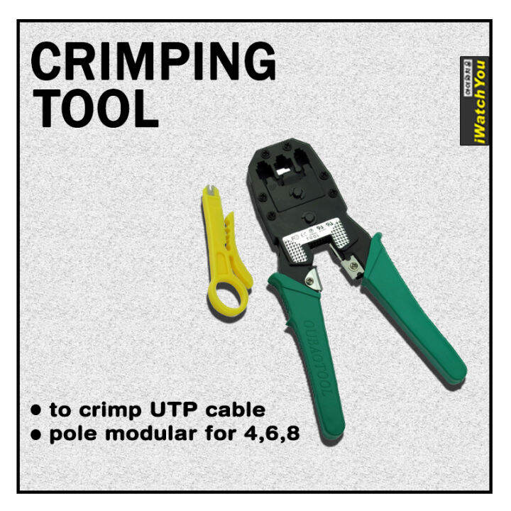 Brandnew UTP/LAN Crimping Tool / For 4,6,8 Pole Modular / Cut and Crimp ...