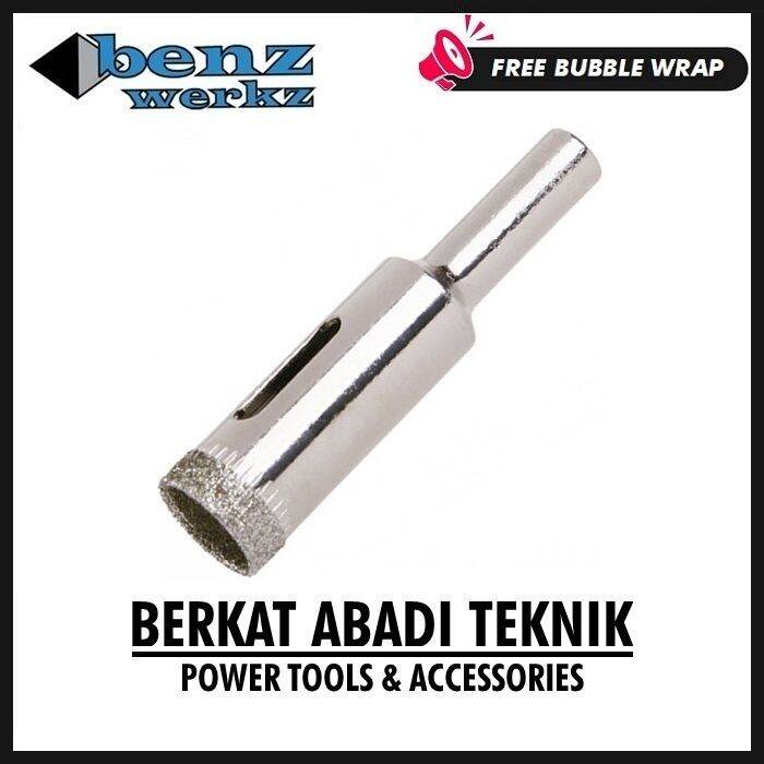 BENZ Diamond Hole Saw 8mm Cutter Mata Bor Intan Kaca Glass Granit ...