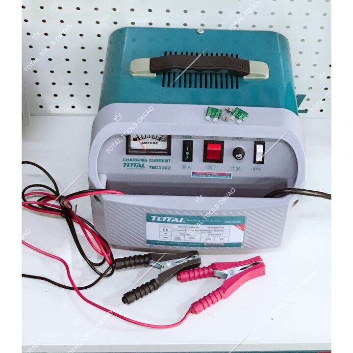 TOTAL Battery Charger 12/24V - 9/4V TBC1601 Free Tool set | Lazada PH