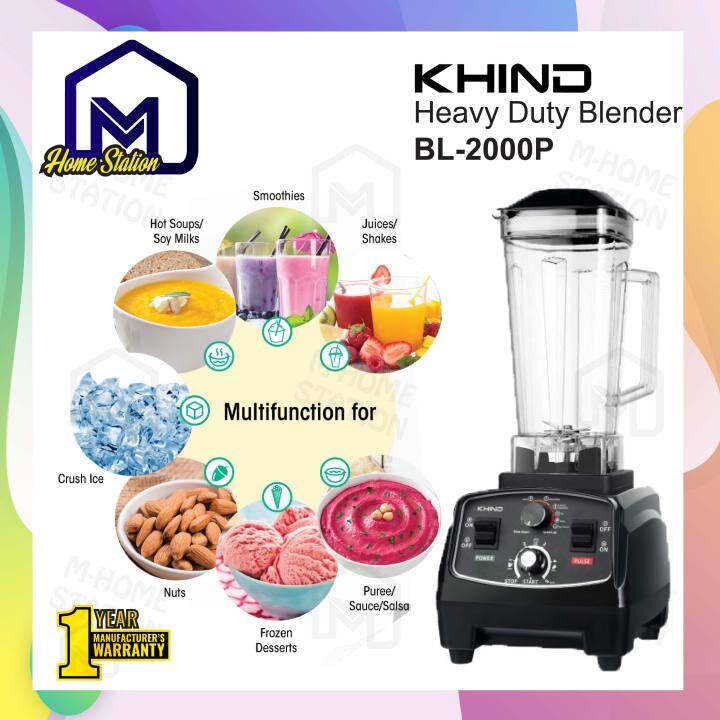 Khind 2.0L Multifunction Heavy Duty Blender Pro BL2000P / Commercial ...