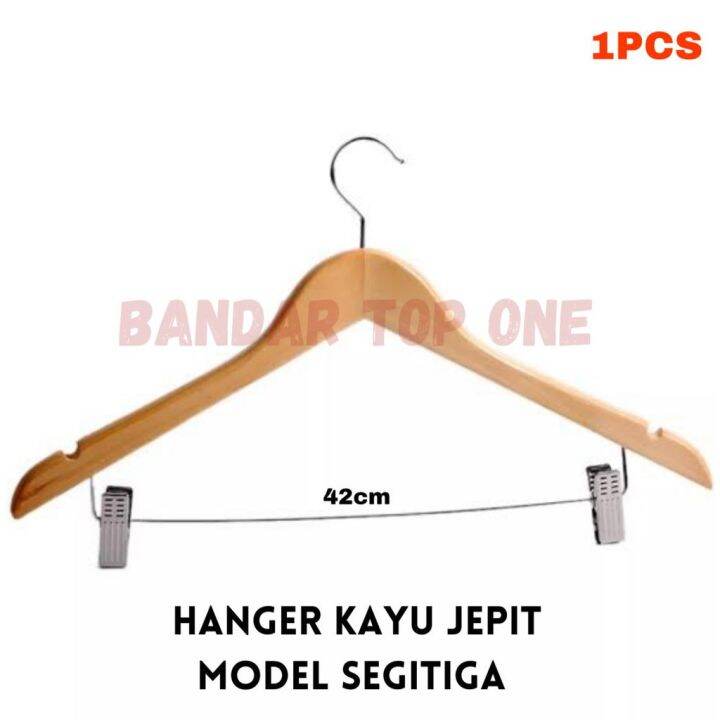 Hanger Kayu DEWASA ( SEGITIGA JEPIT) | Lazada Indonesia