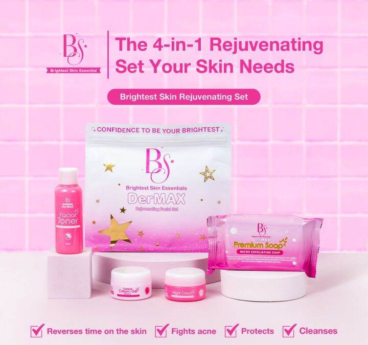 Dermax Rejuvenating Facial Set by Brightest Skin | Lazada PH