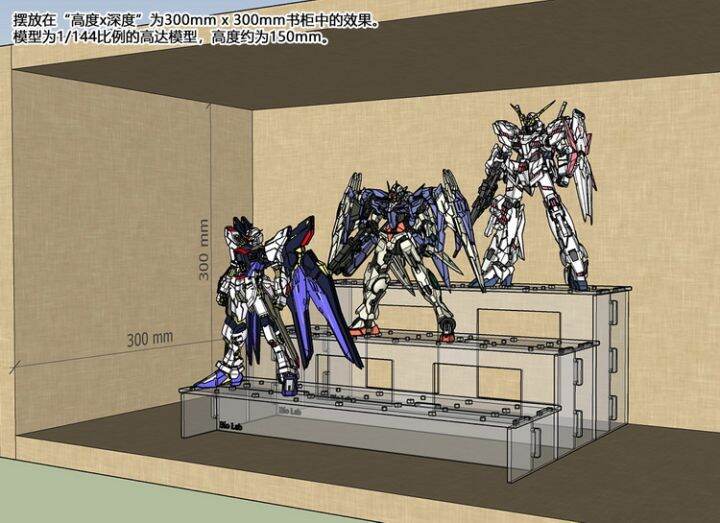 Laboratory model acrylic display stand bracket POP MART SHF holy ...
