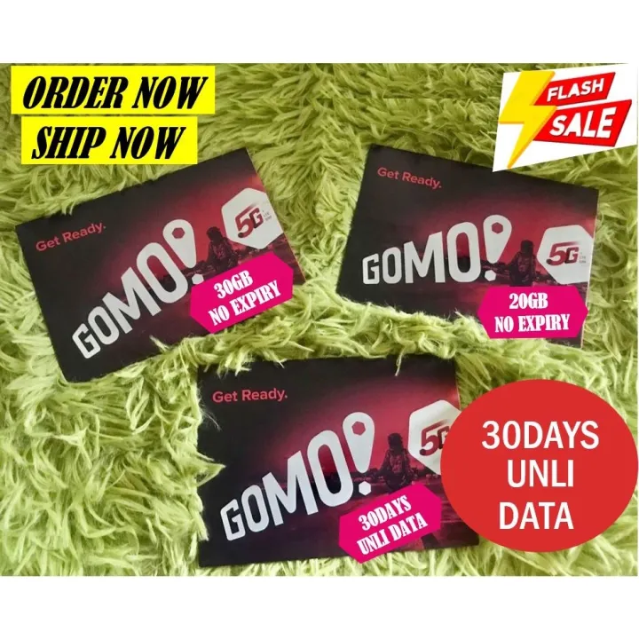 GOMO SIM w/30Days UNLI DATA 5G CAPABLE | Lazada PH