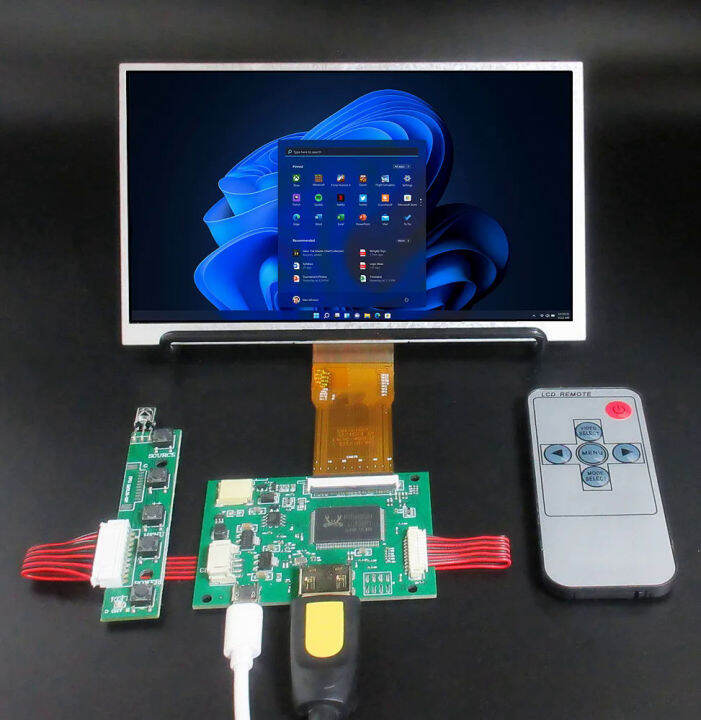 7 Inch 1024*600 Screen Display LCD Monitor Driver Control Board HDMI ...