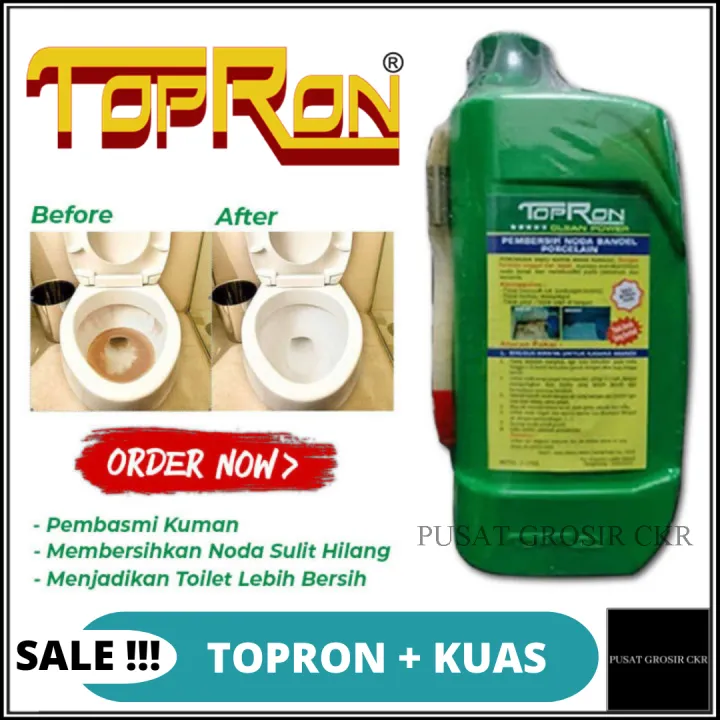 Topron Clean Power ASLI - TOPRON Pembersih Kerak Kamar Mandi | Lazada ...