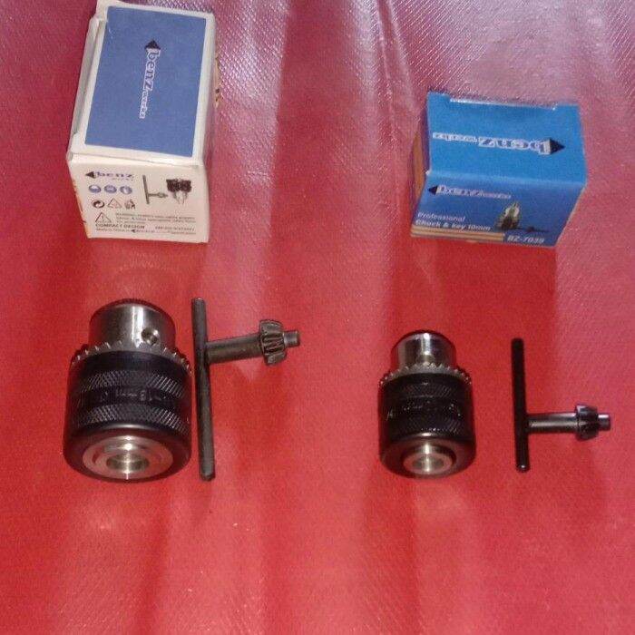 Kepala bor BENZ 10mm dan 13mm,benz drill chuck and key | Lazada Indonesia