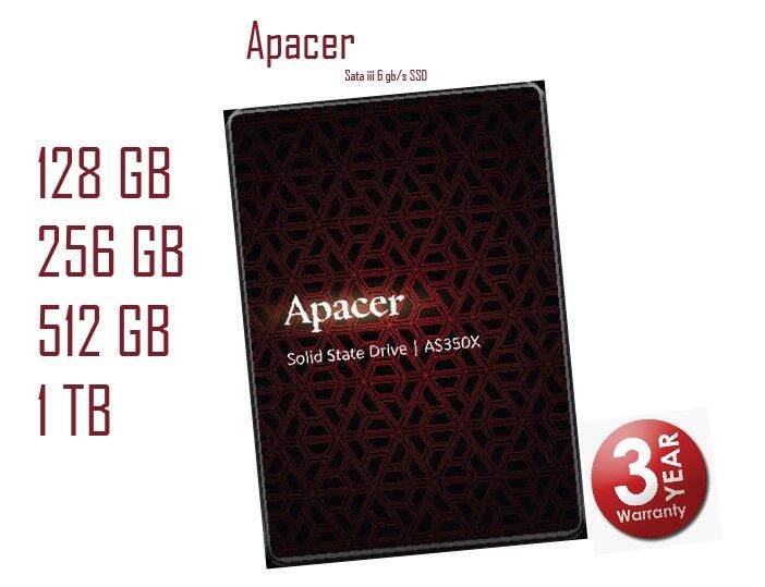 Apacer AS350/350X Panther 128GB / 256GB / 512GB /1TB 2.5" SATA III SSD ...