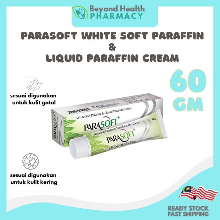 PARASOFT WHITE SOFT PARAFFIN LIQUID PARAFFIN CREAM 60GM | Lazada