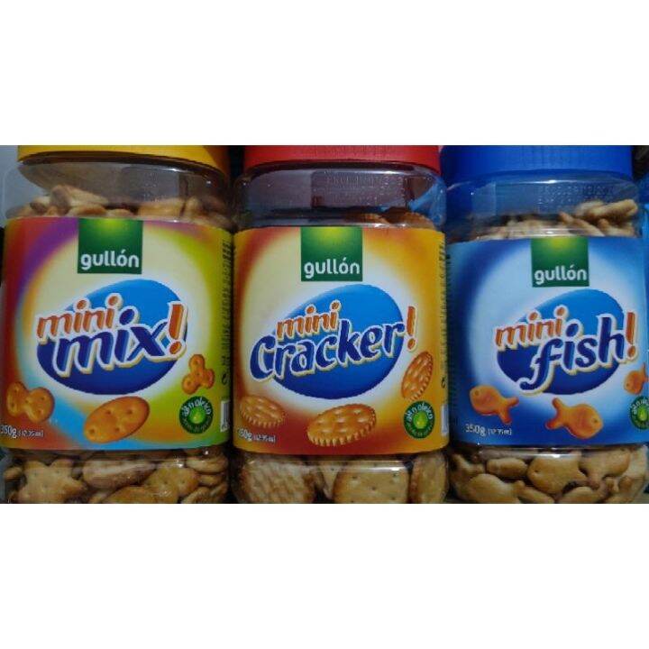Esmand Gullon Mini fish and mix Cracker biscuits 350g | Lazada PH
