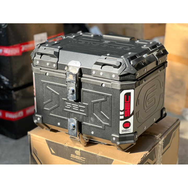 SEC 45L ALLOY TOP BOX ORIGINAL (WITH BACKREST) | Lazada PH SEC 45L ALLOY TOP BOX ORIGINAL (WITH BACKREST) | Lazada PH