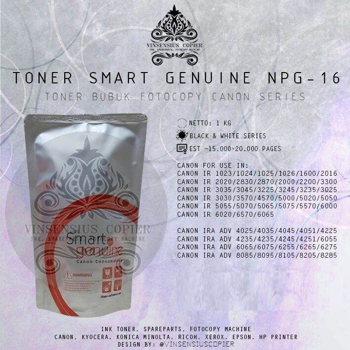 TONER SMART GENUINE SAMAFITRO CANON IR 4570 3045 5570 6570 5000 6000 ...