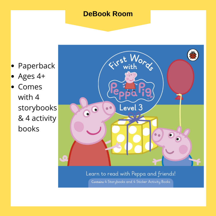 Peppa Pig: First Words with Peppa Level 3 - 8 Books Box Set | Lazada
