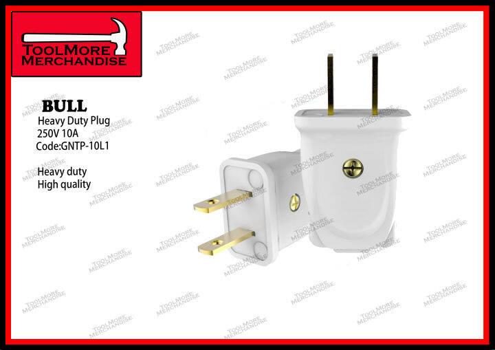 Code: GNTP-10L1 Bull Heavy Duty Plug 250V 10A | Lazada PH