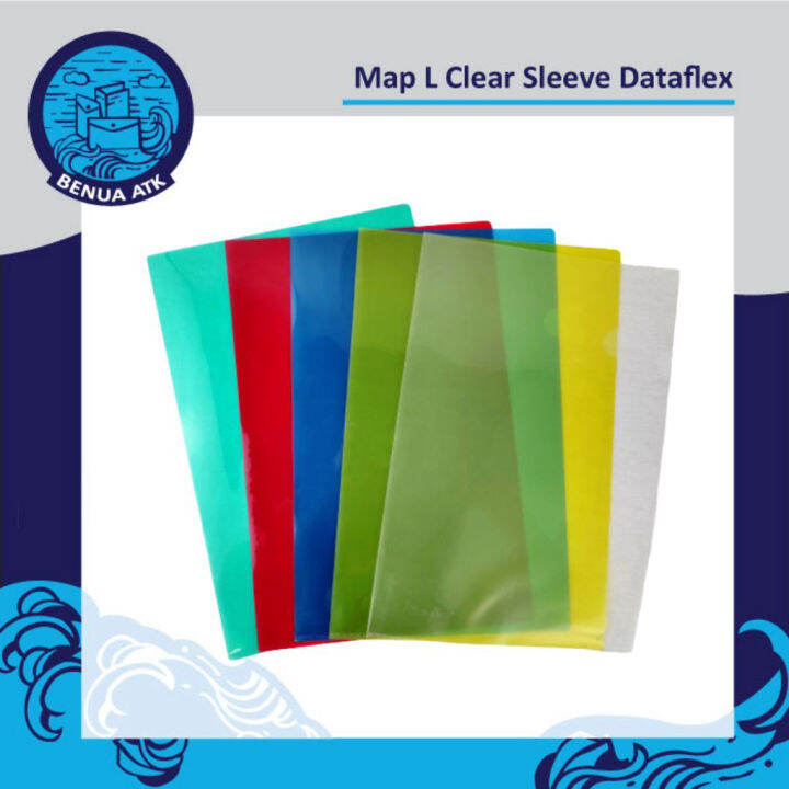 Map Plastik L Clear Sleeve Folio Dataflex [isi 12pcs] Df 732 Lazada