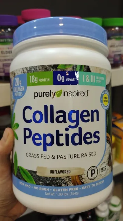 Purely Inspired Collagen Peptides Grass feed & Pasture Raised ...