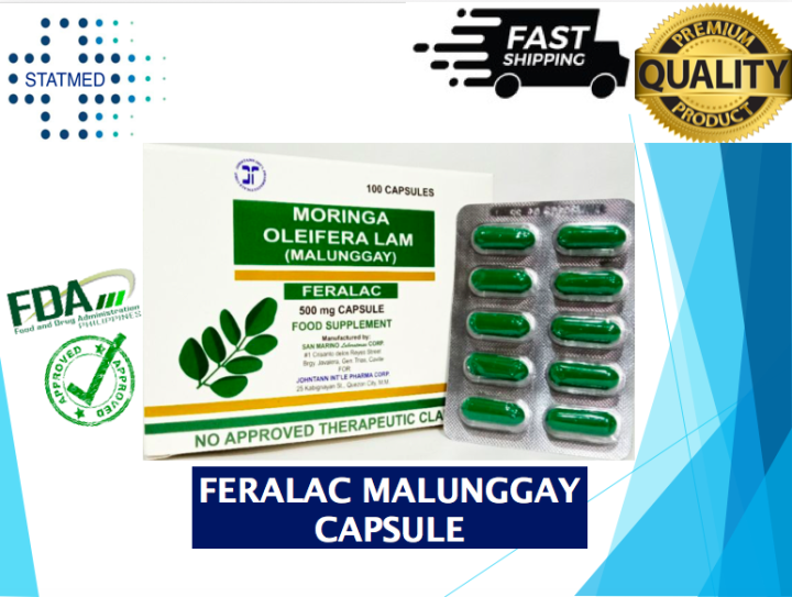 Feralac Malunggay Capsule 1box [100 capsules] | Lazada PH