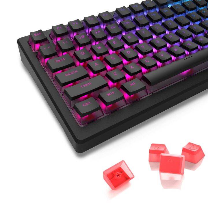 XVX Pudding Keycaps PBT 165 Key Shot Keycap Profile for 100 75 65 60 ...