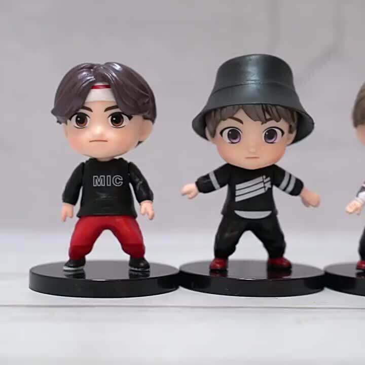 7pcsset Bangtan Boys Groups Rm Jin Suga Jhope Jimin V Jungkook Doll ...