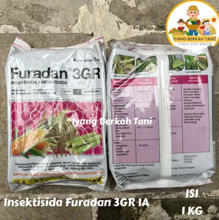 Furadan 3GR 1kg Insektisida Nematisida 1 kg Puradan Hama Kemasan Asli | Lazada Indonesia