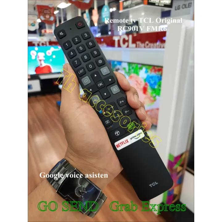 Black RC901V FMR6 TCL TV Remote Control for Android TV | Lazada PH