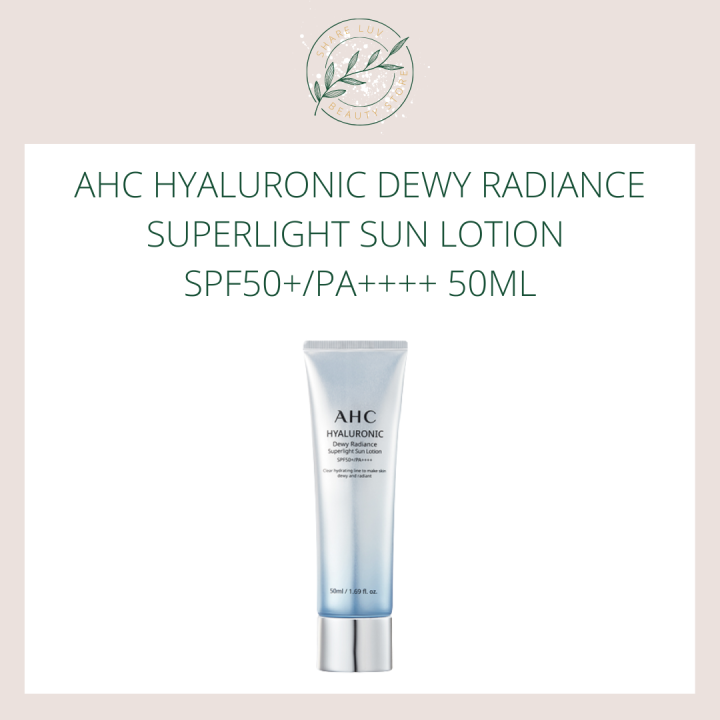 [Ready Stock]AHC Hyaluronic Dewy Radiance Superlight Sun Lotion SPF50 ...